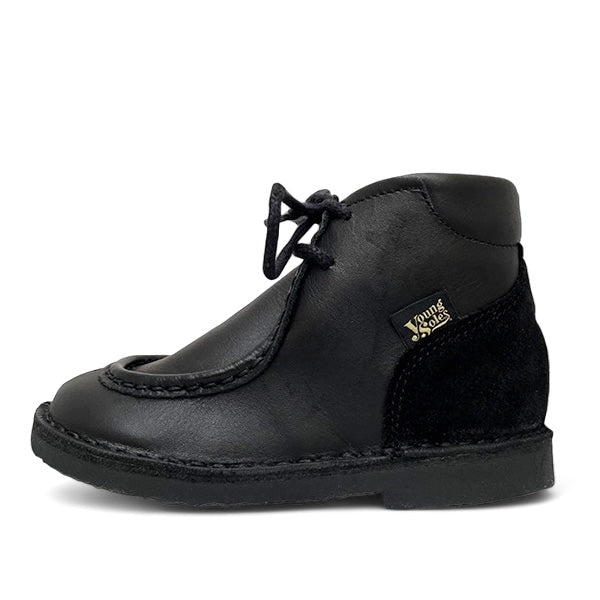 Boomer Kids Wallabee Boot Black Leather – Young Soles London