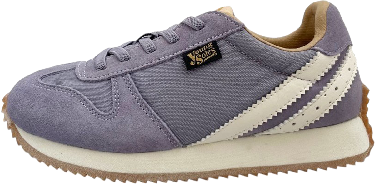 Keegan Kids Sneaker Lilac Textile and Suede – Young Soles London