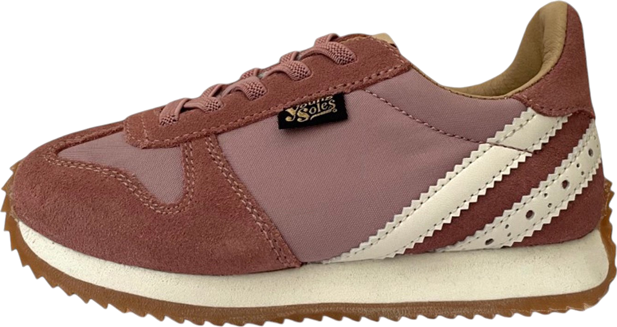 Keegan Kids Sneaker Old Rose Textile and Suede – Young Soles London